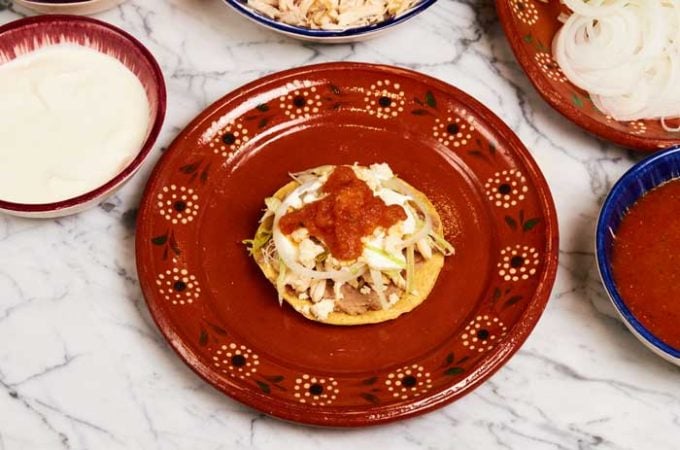 Chicken Tostadas | Mexican Food Journal