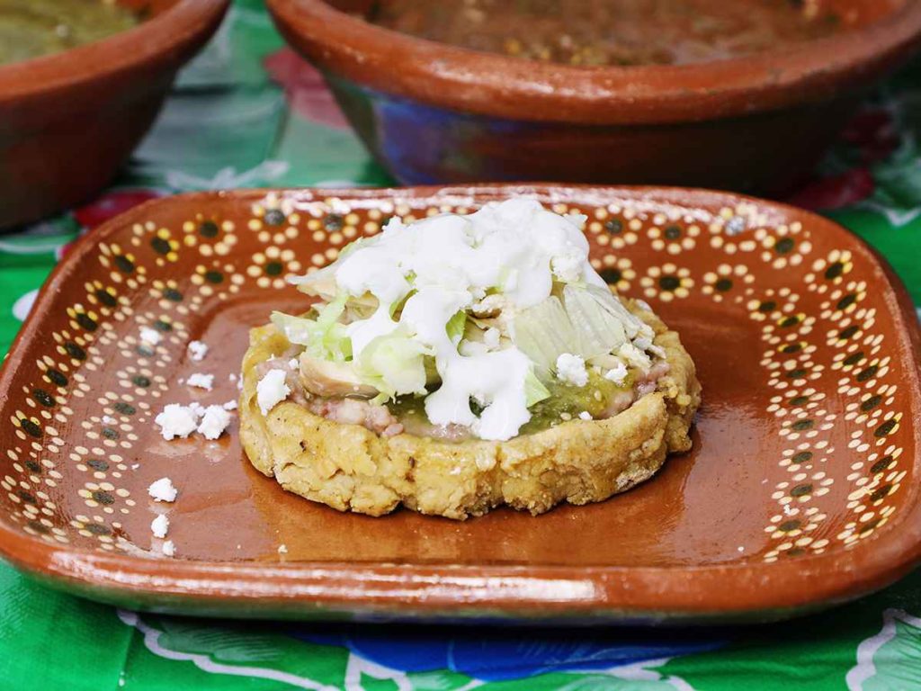 Mexican Sopes with Chicken | Mexican Food Journal